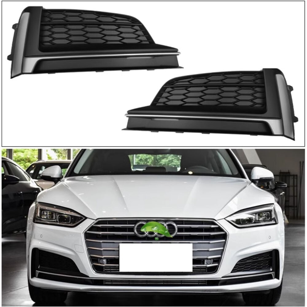 S5 Fog Light Cover Lower Grill for Audi A5 B9 8W Sline S5 2016-2019 ...