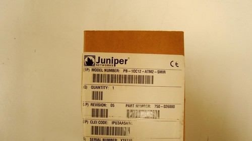 Juniper PB-1OC12-ATM2-SMIR 1-Port ATM2 IQ OC-12/STM-4 Module - 1 x OC-12/STM-4 | eBay