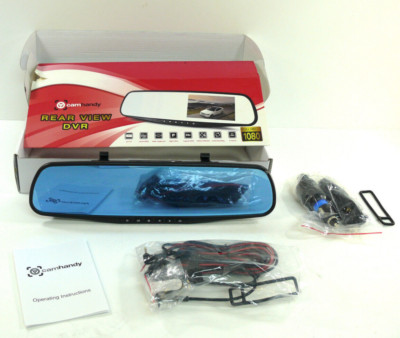 New open box CAMHANDY rear view mirror DVR rear recorder night vision ...
