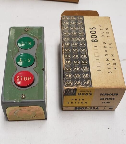 Allen Bradley Forward - Reverse - Stop Push Button Station Switch 800S ...