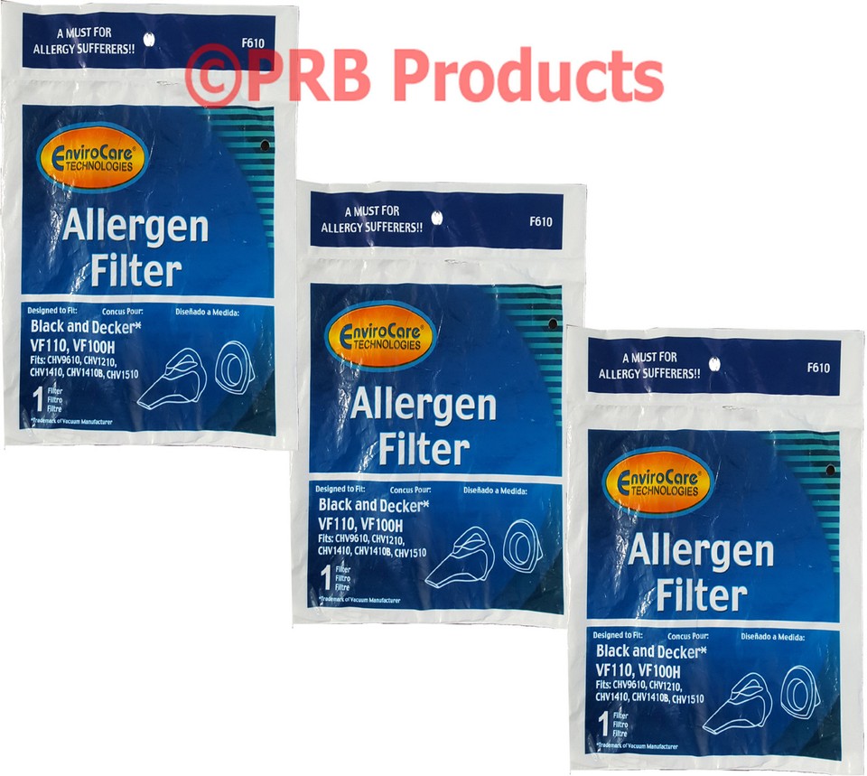 Black & Decker DustBuster Handvac Vacuum Filter VF110 90558113 Lithium ...