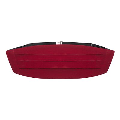 Dark Red Velvet Cummerbund | eBay