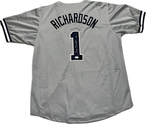 Bobby Richardson Signed Custom New York Autographed Baseball Jersey ...