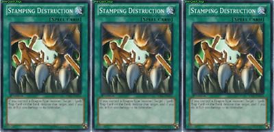 Stamping Destruction X 3 1st Mint YSKR-EN034 yugioh | eBay