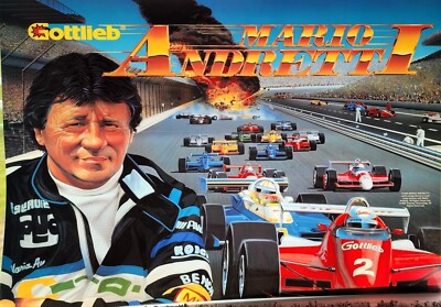 Original Gottlieb Mario Andretti Pinball Machine Translight - NOS | eBay