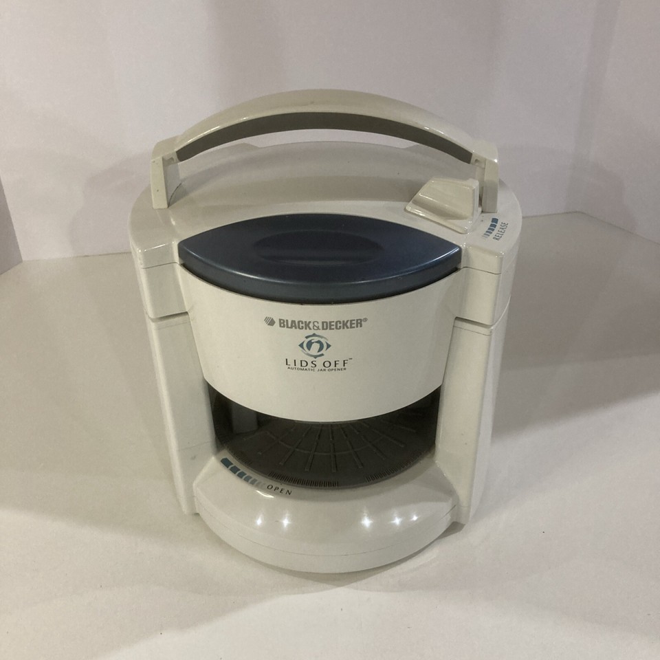 Black + Decker Lids Off White Automatic Electric Jar Opener (JW200 ...