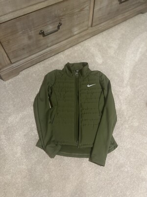 Nike Women’s Theramore Lightweight Running Jacket, Olive Green Size XS ...