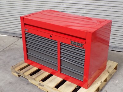 Proto Double Bank Top Chest Tool Box 12 Drawer 41 x 22 x 27 Scratch N ...