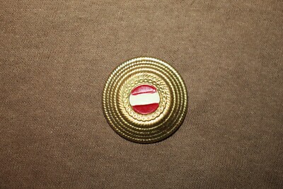 Original Vintage Austrian Army Metal Cap Cockade in Gold w/Rear ...