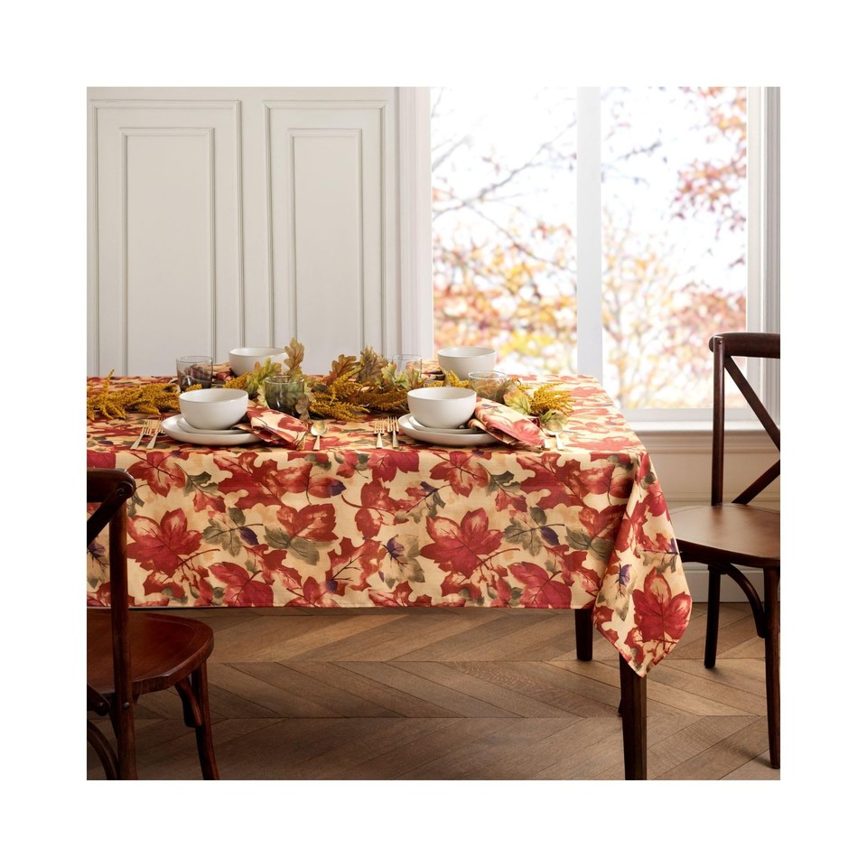 52x52 inch Square Harvest-Festival Fall Printed Tablecloth Autumn Decor ...