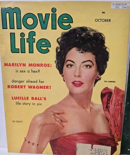 MOVIE LIFE MAGAZINE COMPLETE YEAR 12 ISSUES 1953 MARILYN MONROE COVER ...