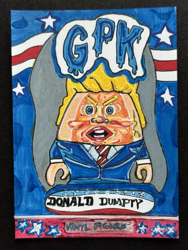 ACEO Sketch Card Garbage Pail Kids Art 1/1 GPK - Donald Dumpty Vinyl ...