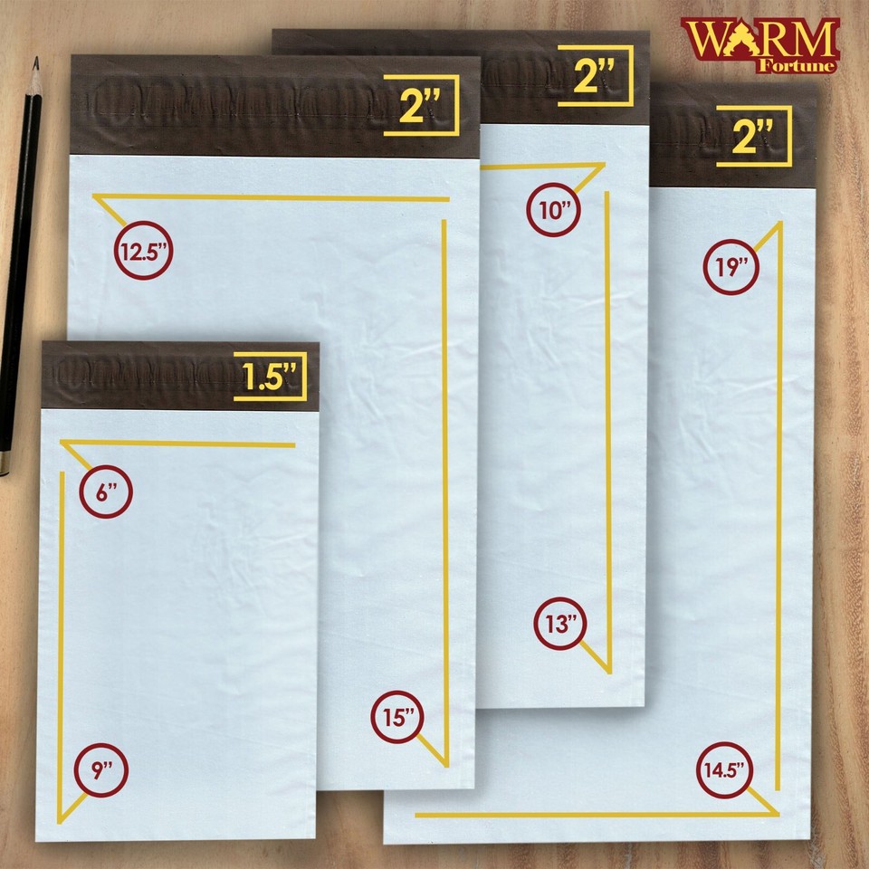 Poly Mailer Shipping Bags Self Sealing Mailing Bag 6x9 10x13 12x15.5 14 ...