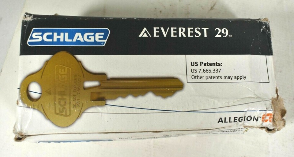 5 Schlage Everest 29 35-270 S123 Key Blank Commercial Do Not Duplicate ...