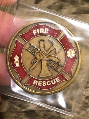 Fire and rescue Challenge Coin | eBay
