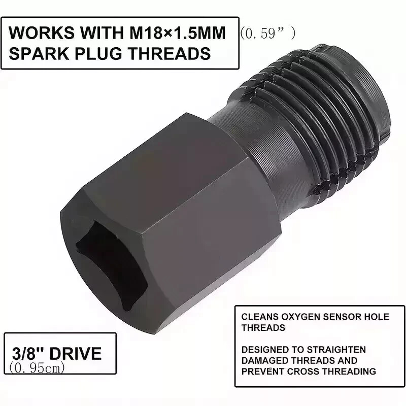 5Pcs O2 Oxygen Sensor Socket Wrench 3/8" 1/2" 22mm Auto Repair ...