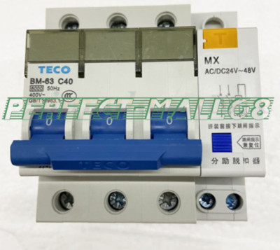 1PC NEW FOR TECO circuit breaker BM-63 C40 3P MXAC/DC24V-48V | eBay