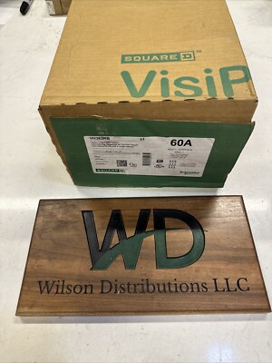 VH362RB SQUARE D HEAVY DUTY SAFETY SWITCH FUSED 60A 3P 600V NEMA 3R ...