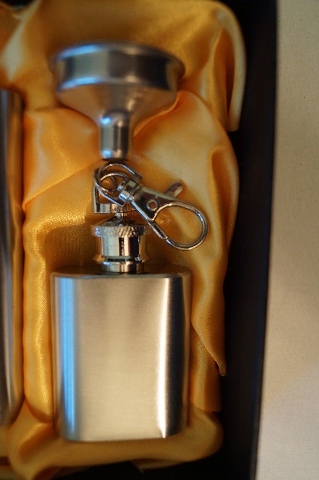 Gift Box Set Stainless Steel Pocket Alcohol Whiskey Flask Funnel and ...