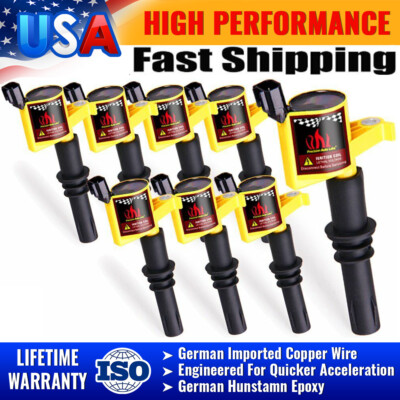 DG511 Ignition Coils 8 Packs For Ford 2004 2005 2006 2007 2008 F-150 4. ...
