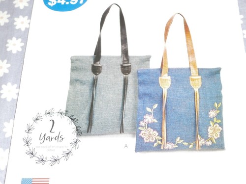 McCALL'S SEW SIMPLE 9625 2 YARD LINED BAGS PATTERN-UNCUT- | eBay