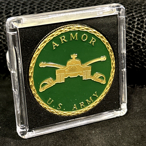 US ARMY ARMOR Challenge Coin with Case-US Military | eBay