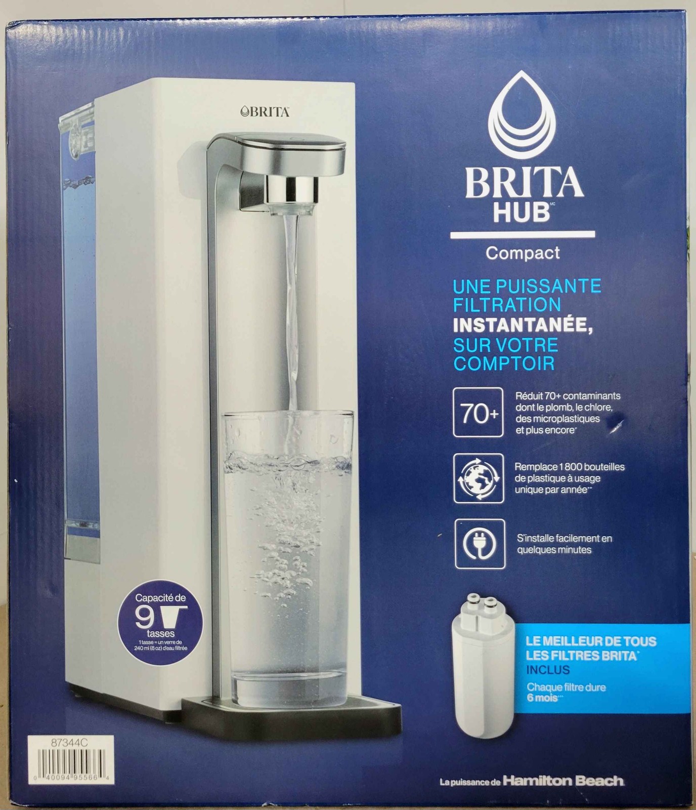 Brita 87344C Hub Compact Countertop Water Filter System, White $129 | eBay