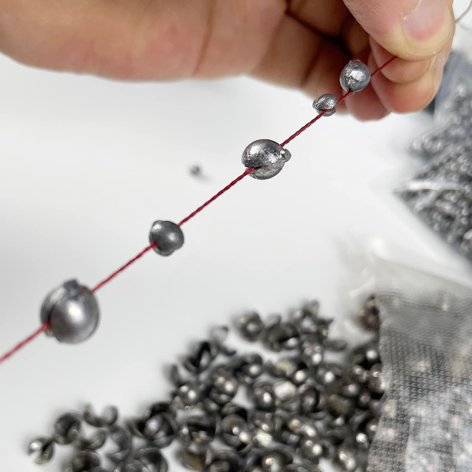 Removable Split-Shot,500Pcs Lead Sinking Split Shots Fishing Sinkers ...