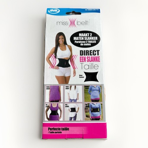 JML MissBelt Ladies Shapewear Slimming Waist Cincher/Trainer Black S/M ...
