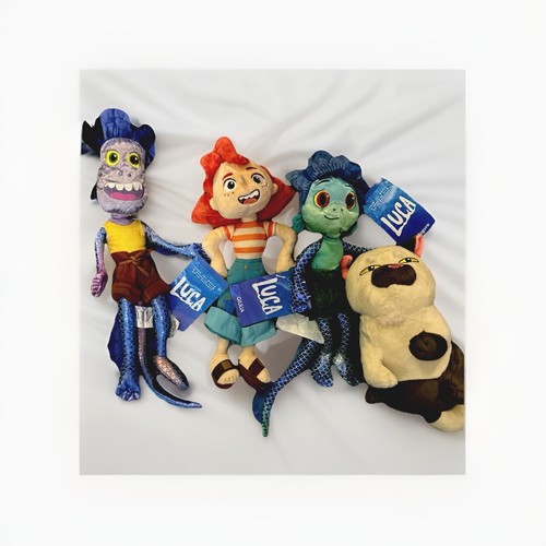 NEW Disney Movie Pixar Luca Plush 4 Set Luca, Alberto, Giulia, And ...