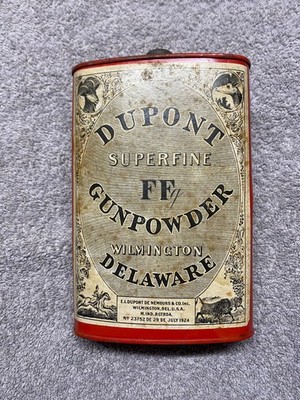Dupont Gun Powder Tin Super Fine FF Empty | eBay