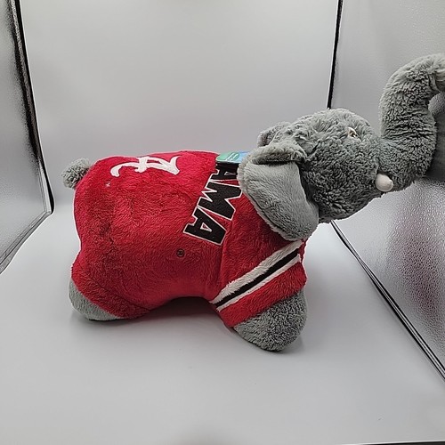 Alabama Crimson Tide Pillow Pet Elephant Big Al Plush Roll Tide NCAA ...