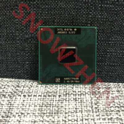 Intel Core 2 Duo P8600 CPU 3M Cache 2.40GHz 1066MHz Socket P Laptop ...