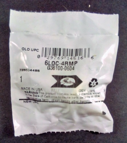 ( 2 PACK ) GATES G36100-0604 HOSE END FITTING 6LOC-4RMP ( 2 PACK ) | eBay