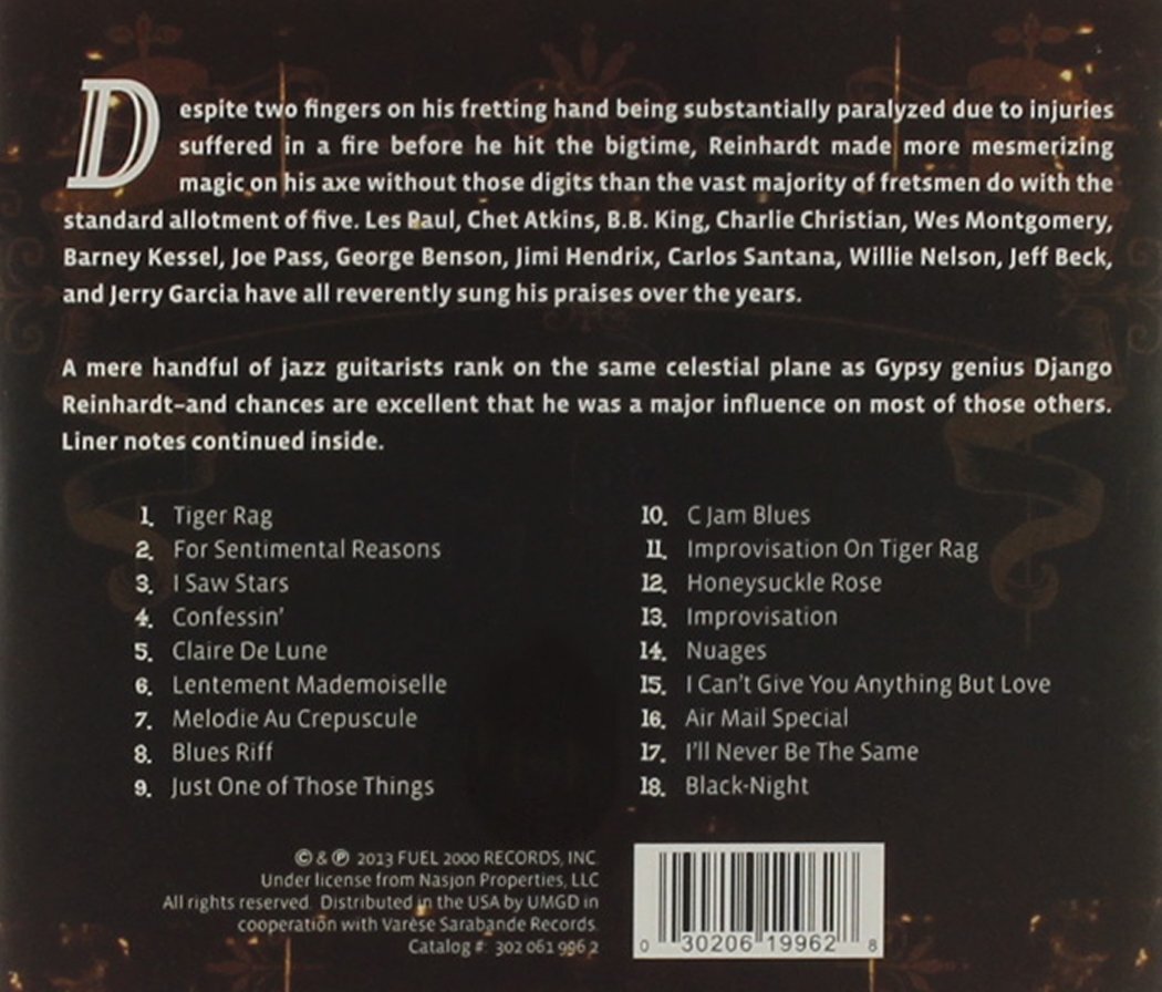 Reinhardt, Django For Sentimental Reasons: The Rarities Collection (CD ...