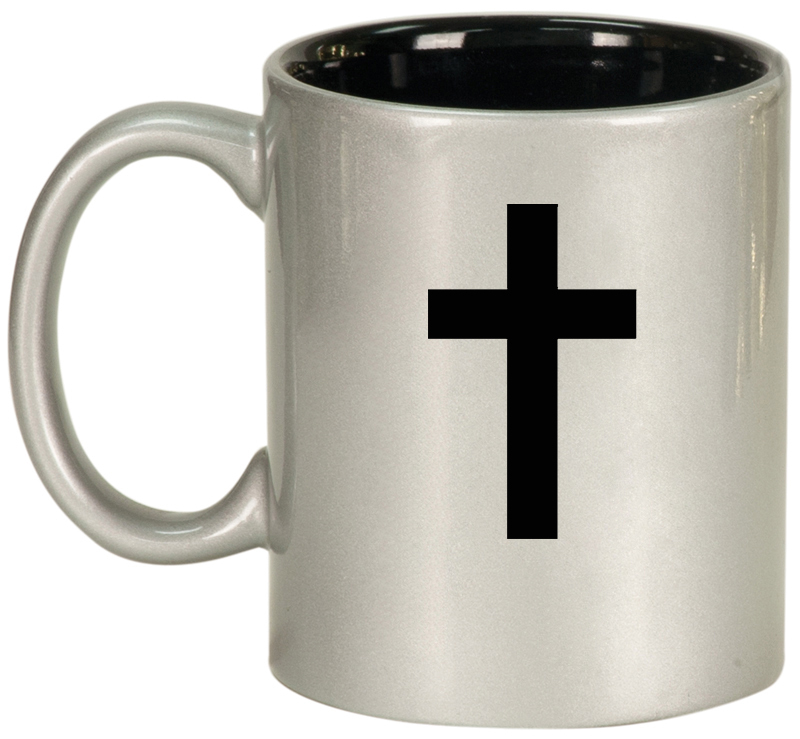 11oz Ceramic Coffee Tea Mug Glass Cup Cross Christian | eBay