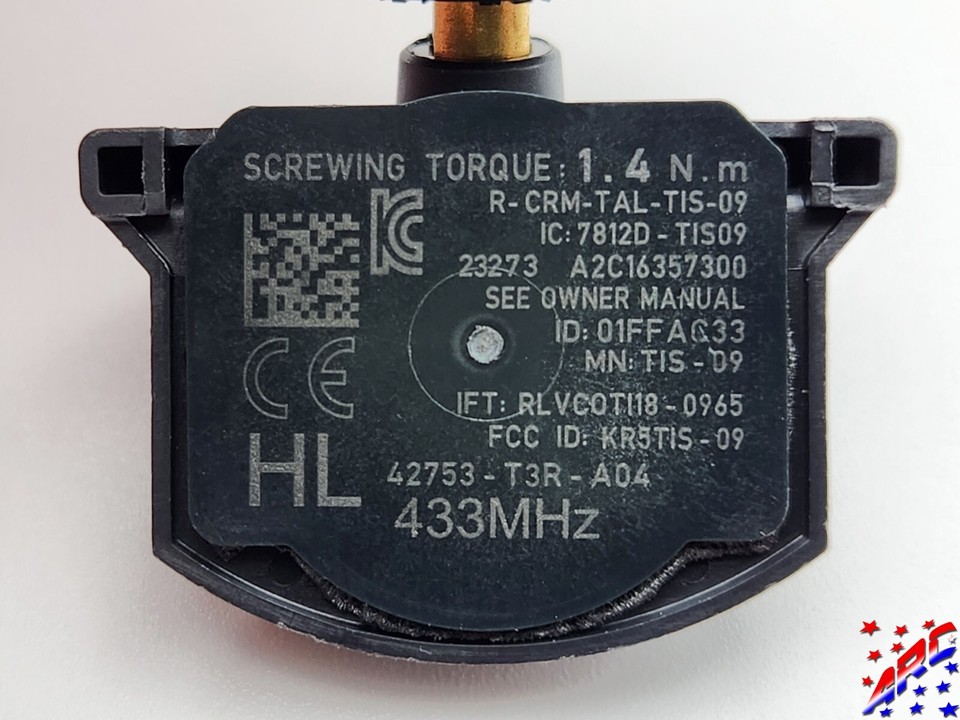 Genuine OEM Honda Acura TPMS Tire Pressure Monitoring Sensor 42753-T3R ...