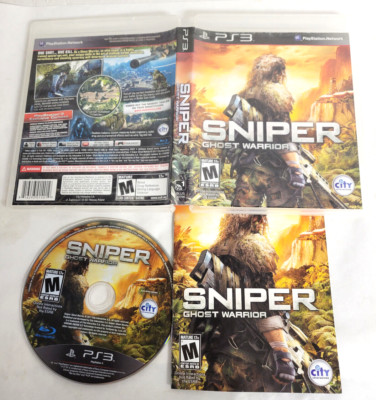 PS3 Sniper Ghost Warrior Video Game (PreOwned Cleaned) FPS Complete ...