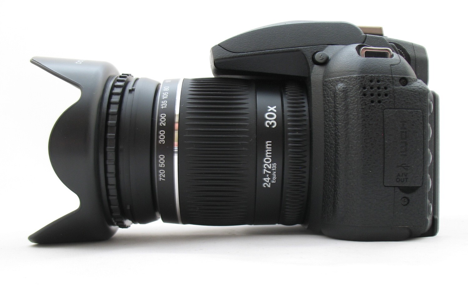 Fuji FinePix D-SLR style HS10 Bridge Camera 24-720mm 30x Zoom Lens +4GB ...