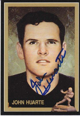 JOHN HUARTE SIGNED 1991 HEISMAN CARD NOTRE DAME RARE! | eBay