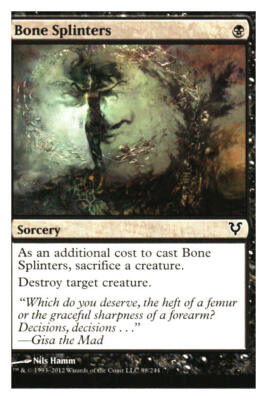 Bone Splinters Avacyn Restored MTG - NM+ Mythic Relics | eBay