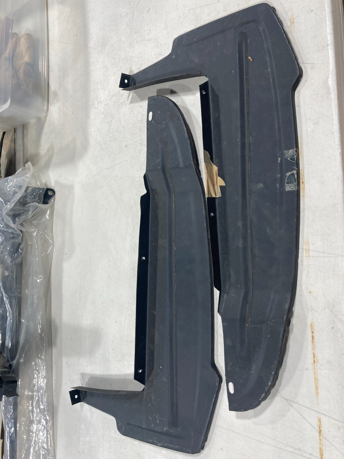 1965 - 1966 MUSTANG REAR FENDER SPLASH SHIELDS - LEFT & RIGHT PAIR | eBay