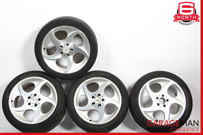 03-12 Mercedes R230 SL500 Complete Wheel Tire Rim Set 8.5 x 9.5 R18 OEM ...