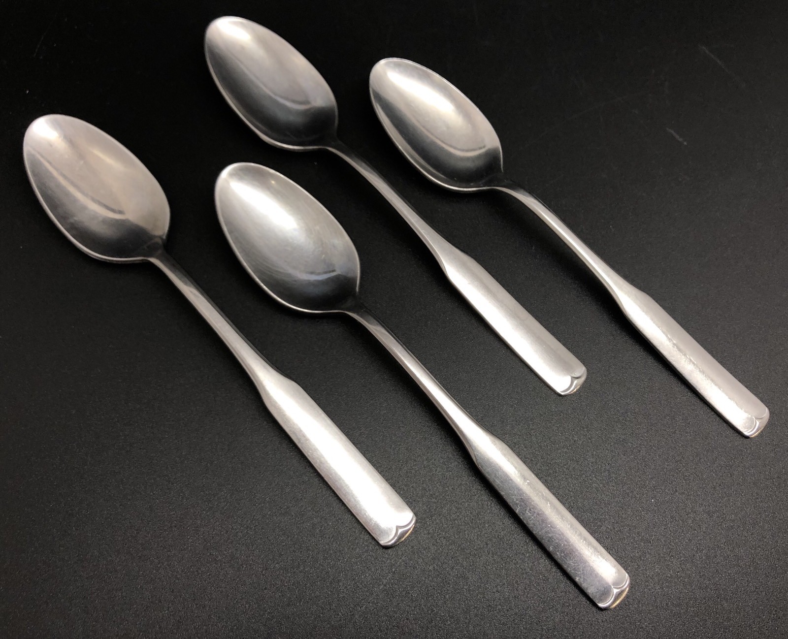 International Stainless Steel Set of 4 COLONIAL SCROLL 6-1/4" Teaspoons ...