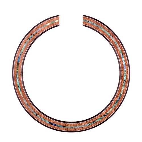 1x Acoustic Guitar Rosette Abalone Shell Sapele/sapelli Inlay Luthier ...