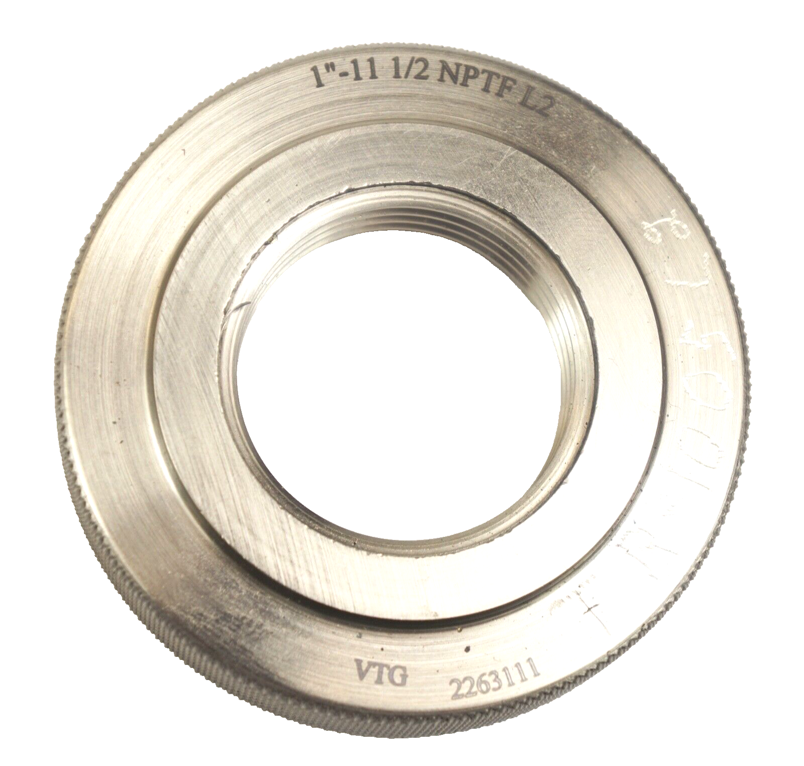 1" 11 1/2 NPTF L2 PIPE THREAD RING GAGE VERMONT RECENTLY CALIBRATED ...