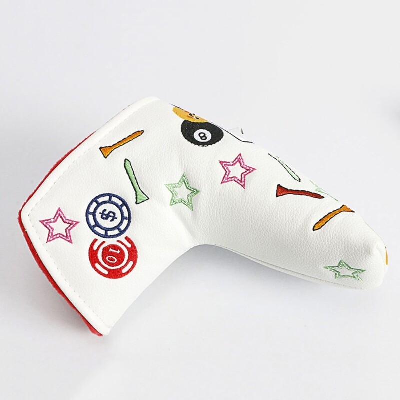 Golf Club Mallet Putter Head Cover Synthetic Leather Golf Clubs ...
