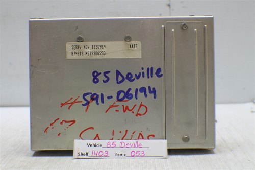 1985-1988 Cadillac Deville Engine Control Unit ECU 1226464 Module 53 ...