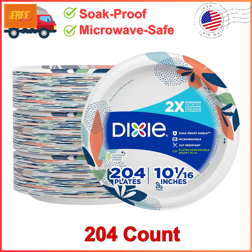 Disposable Paper Plates Recyclable Everyday Plates Dinner Size 10" Bulk ...