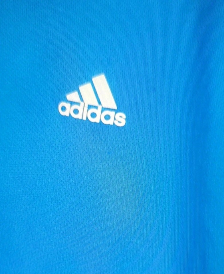 Adidas Climate Blue Button up Collared Polo T-Shirt Size XL / X - Large ...